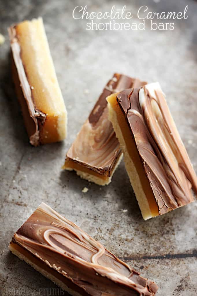 Chocolate Caramel Shortbread Bars - Creme De La Crumb