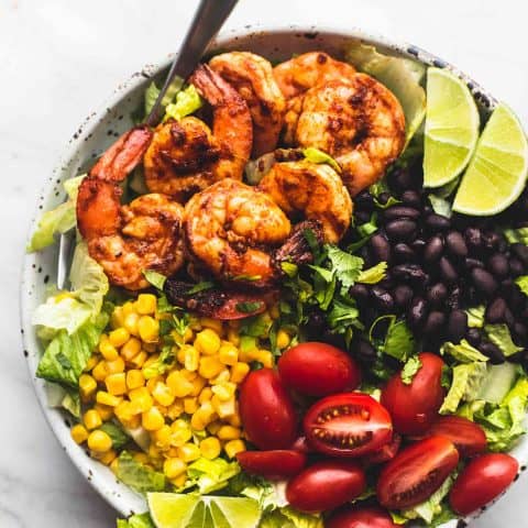 Fiesta Lime Shrimp Salad - Creme De La Crumb