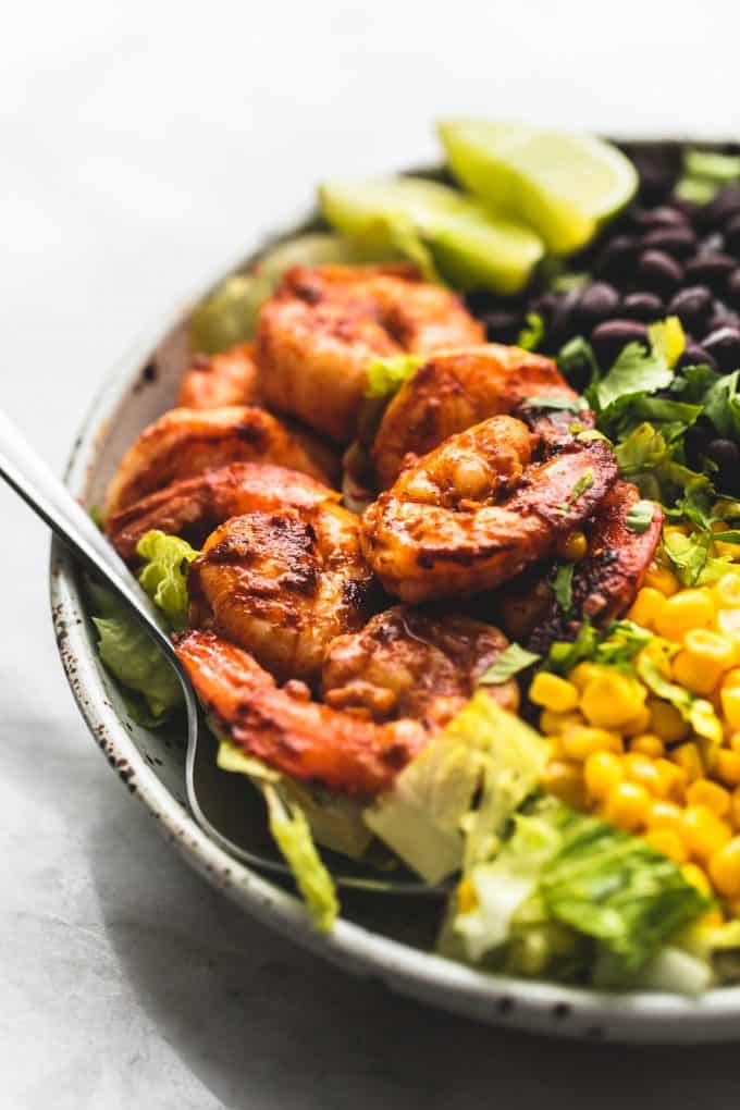 Fiesta Lime Shrimp Salad - Creme De La Crumb