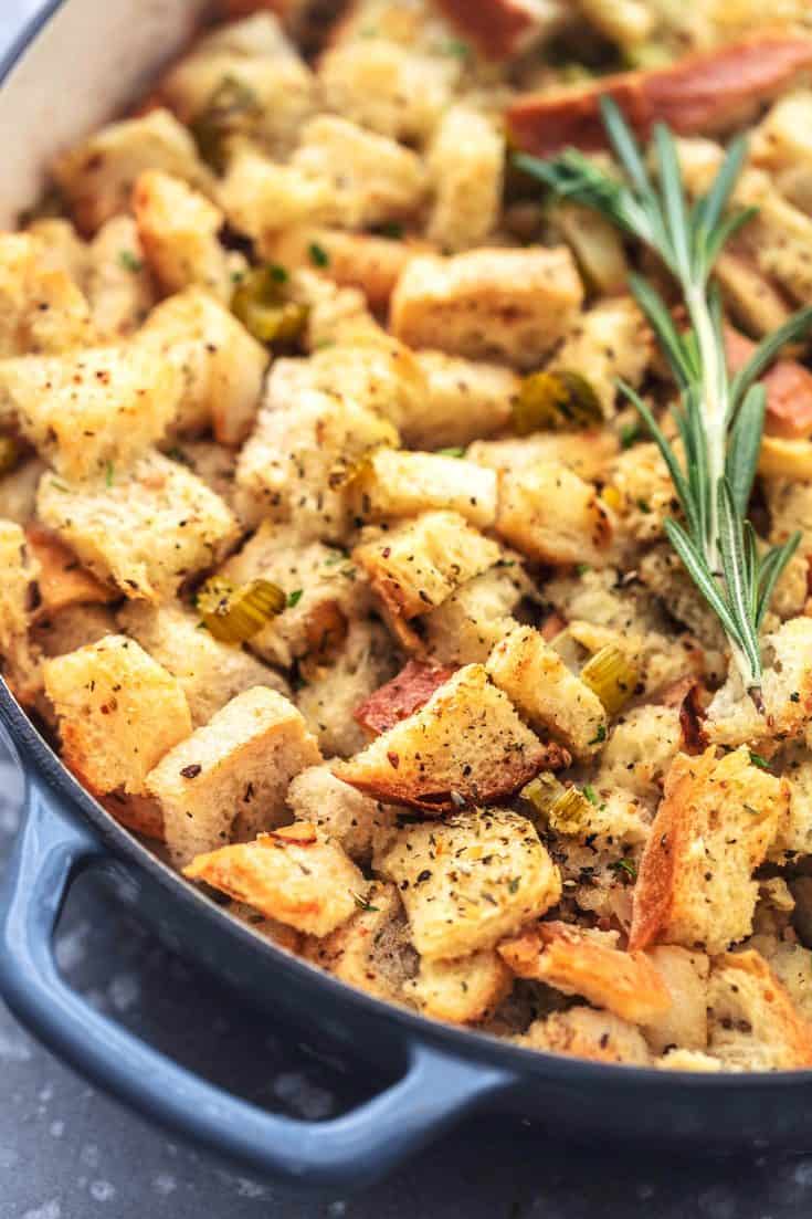 Traditional Homemade Thanksgiving Stuffing Recipe - Creme De La Crumb