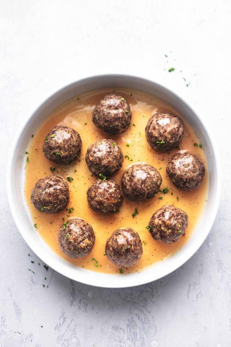 Easy Baked Meatballs - Creme de la Crumb