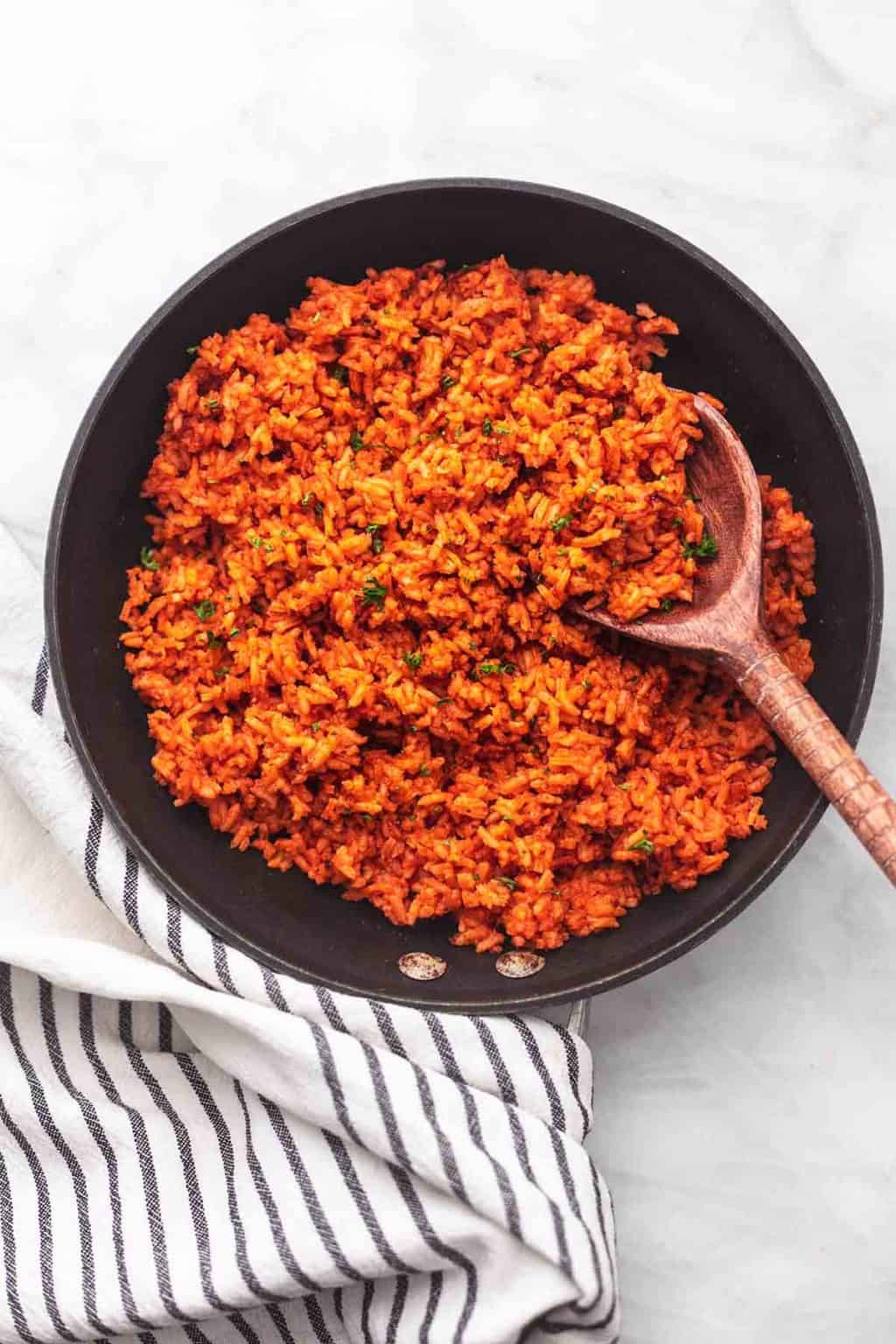 Super Easy Mexican Rice (Spanish Rice) - Creme De La Crumb