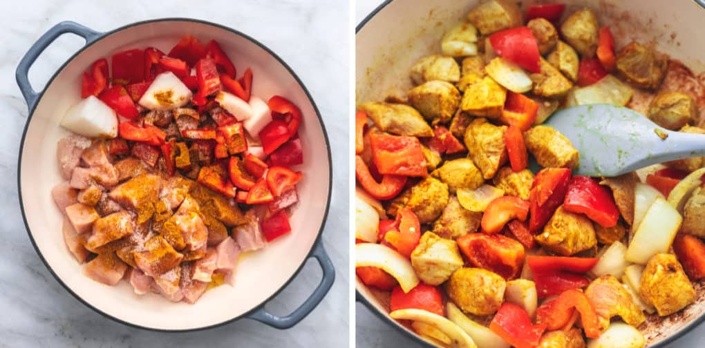One Pot Curry Chicken and Rice - Creme De La Crumb