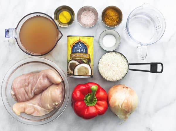 One Pot Curry Chicken and Rice - Creme De La Crumb