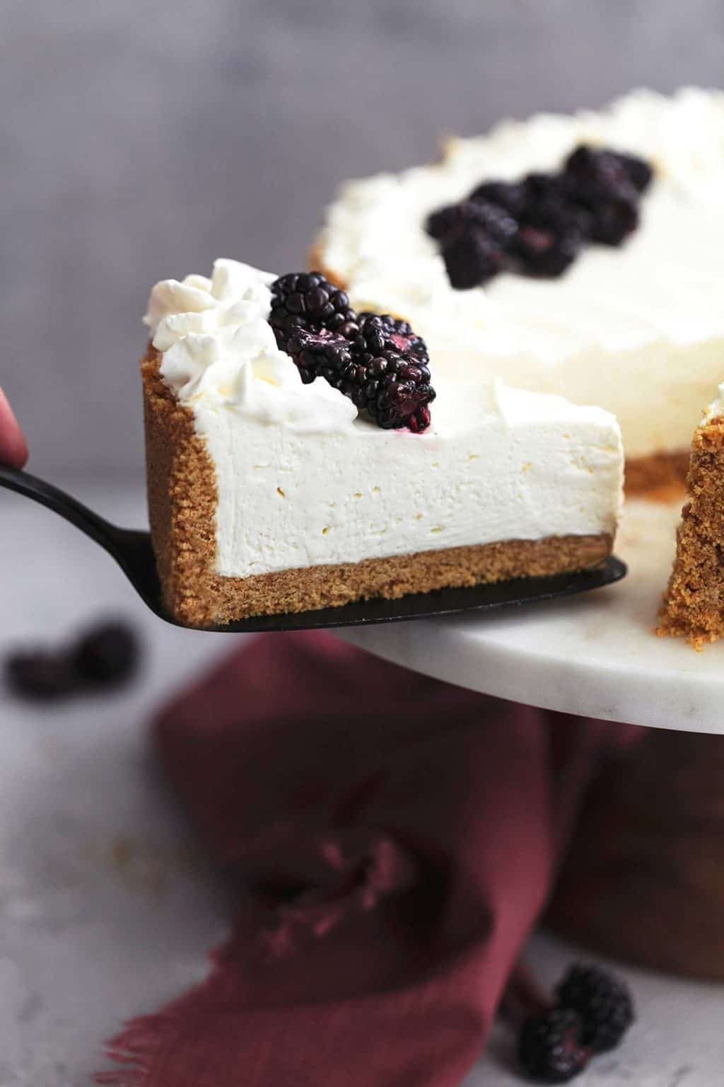 Perfect No Bake Cheesecake - Creme De La Crumb