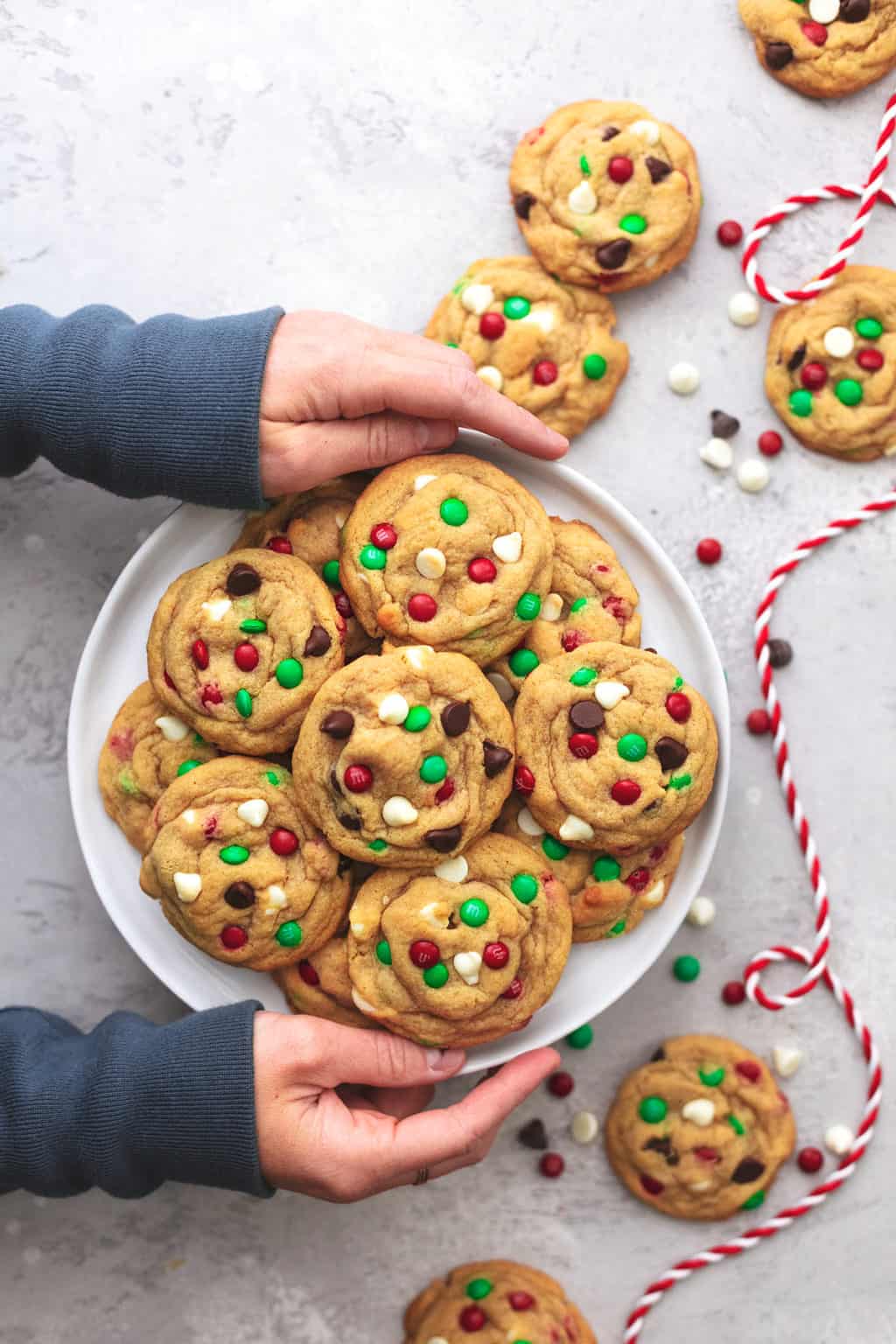 Double Chocolate Chip Cookies (Santa's Cookies) - Creme De La Crumb