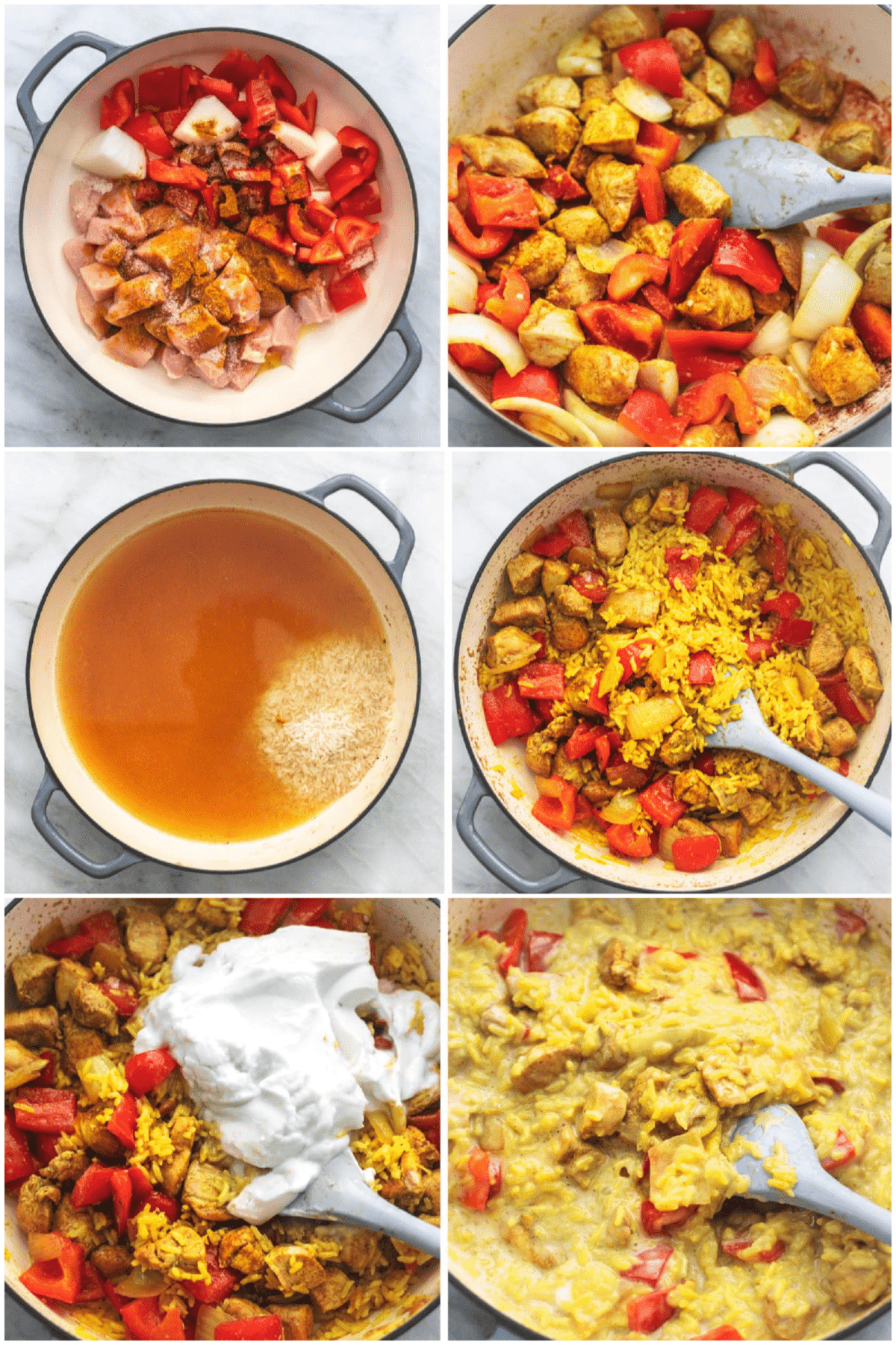 One Pot Curry Chicken and Rice - Creme De La Crumb
